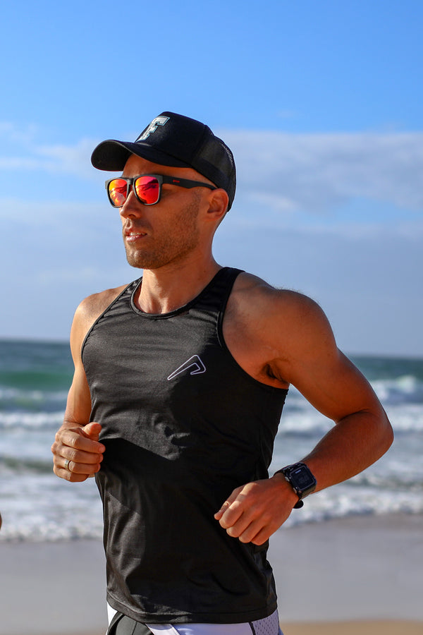 Mens run singlet, run singlet, tank